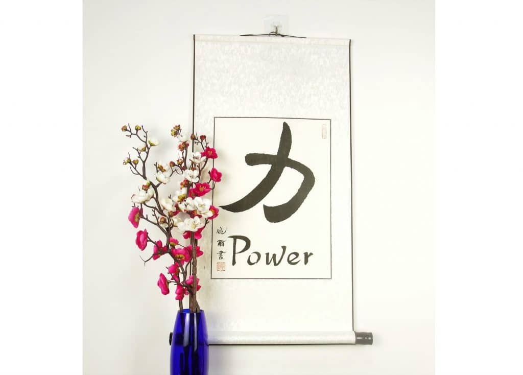 Character for Power / Chinese Power Scroll – Calligraphy for God
